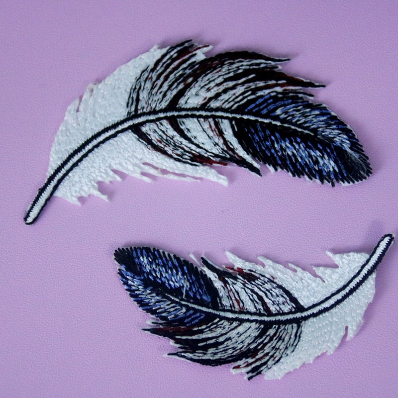 Feather Applique Patch - Etsy