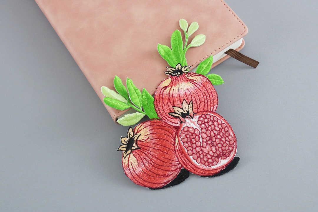 Gorgeous Pomegranate Patch, Fruit Patch, Iron on Patch, Embroidered ...