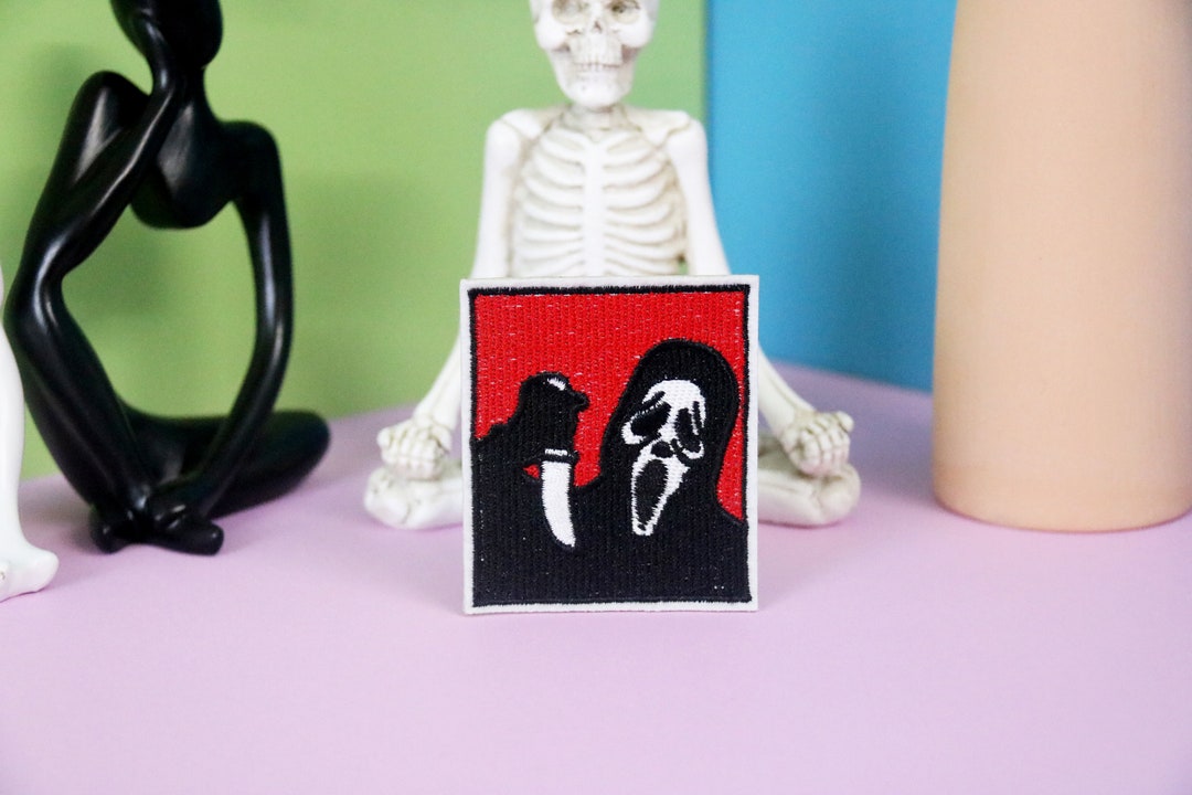 Ghost With Dagger Patch, Iron on Patch, Embroidered Patch, Applique ...