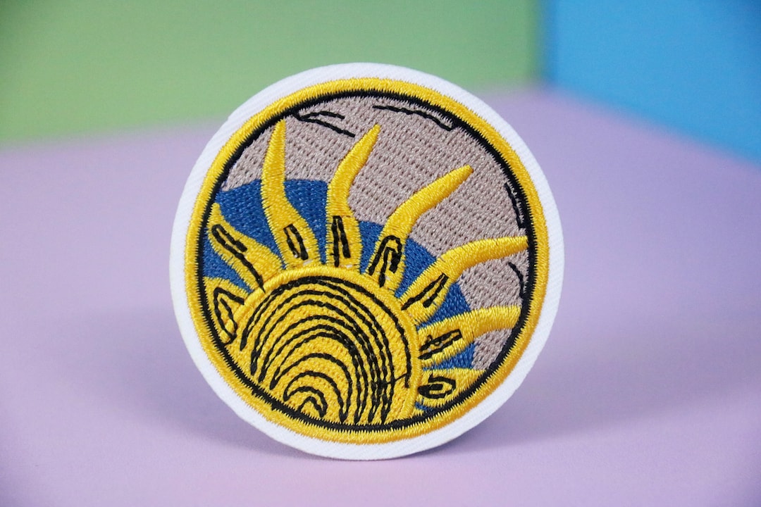 Sunrise Patch, Sun Patch, Iron on Patch, Embroidered Patch, Applique ...