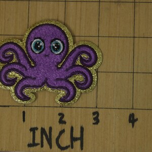 Gorgeous Octopus Patch, Chenille Patch, Golden, Iron on Patch ...