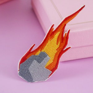 Meteorite Patch, Meteor Patch, Iron on Patch, Embroidered Patch ...