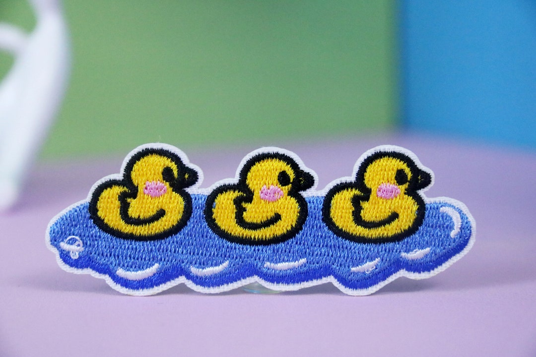 3 Ducks Patch, Swimming Ducks Patch, Iron on Patch, Embroidered Patch ...