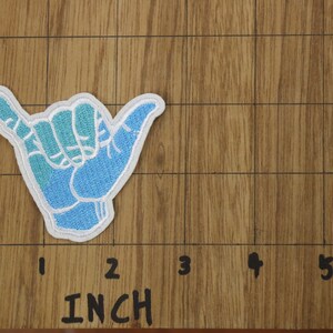 Blue Shaka Sign Patch, Hand Patch, Iron on Patch, Embroidered Patch ...