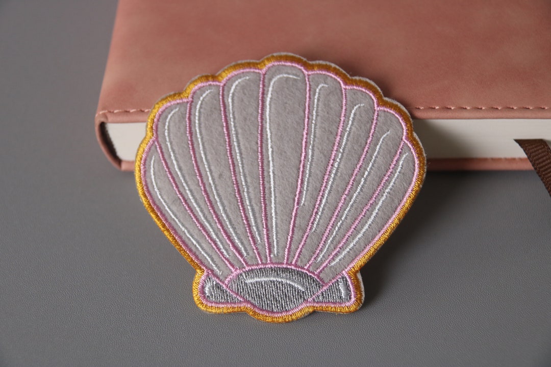 Seashell Patch, Iron on Patch, Embroidered Patch, Applique, Patch for ...
