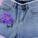 Gorgeous Purple Peony Flower Patch, Rose, Iron on Patch, Embroidered ...