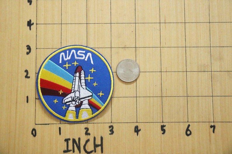 NASA Patch, Spacecraft Patch, Rainbow, Iron on Patch, Embroidered Patch ...
