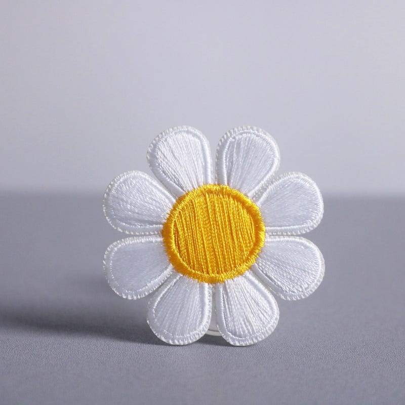 Embroidered Daisy Patches - Etsy