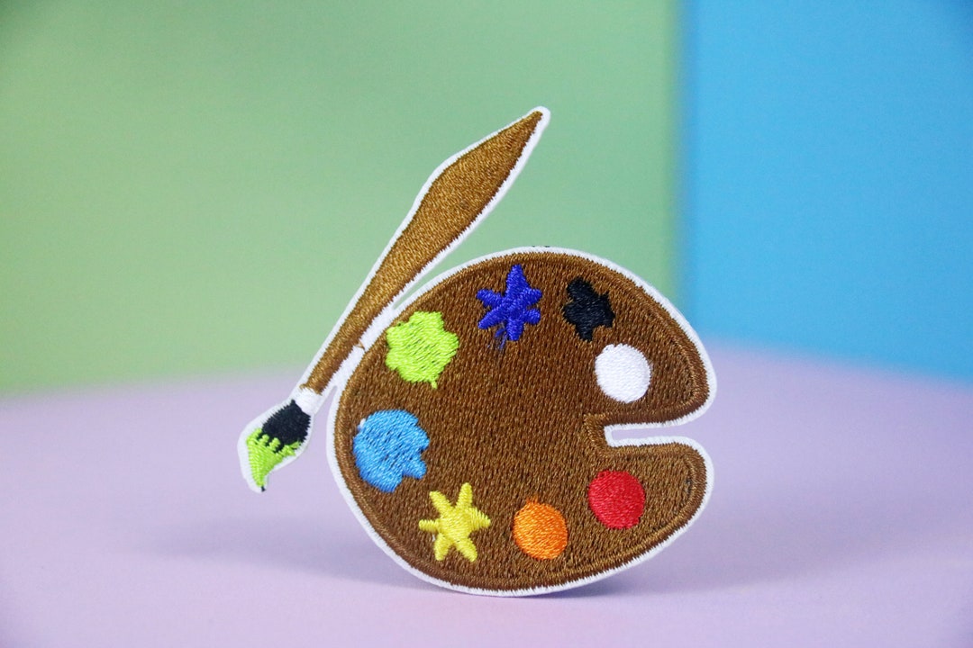 Palette and Brushes, Artistic Creation Patch, Iron on Patch ...