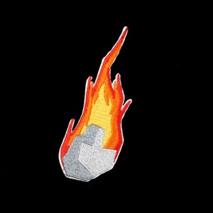 Meteorite Patch, Meteor Patch, Iron on Patch, Embroidered Patch ...