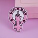 Girl Power Patch, Middle Finger Patch, Pink, Iron on Patch, Embroidered ...