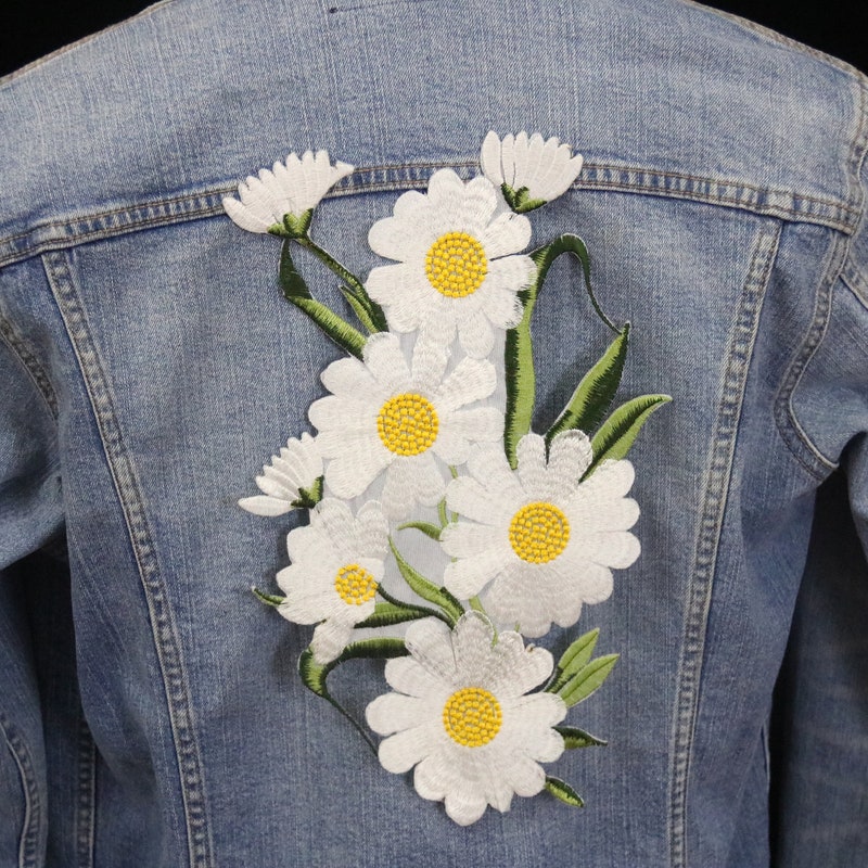 Large Floral Back Patch - Etsy