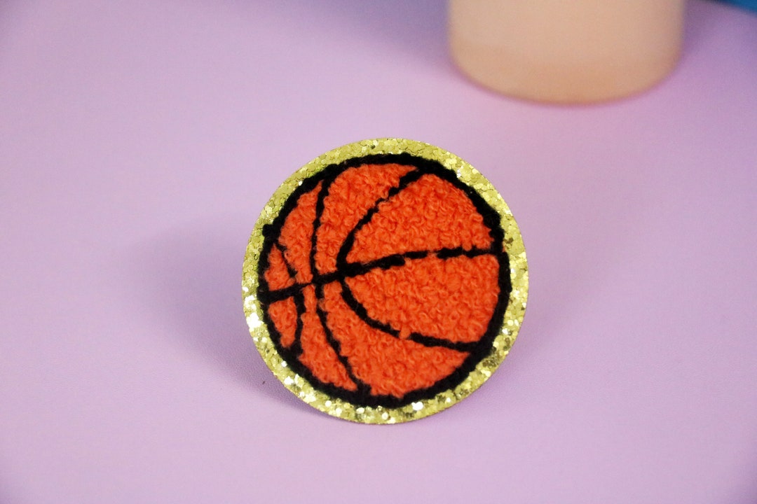 Chenille Basketball Patch, Iron on Patch, Embroidered Patch, Applique, Patch for Jacket, Patch ...