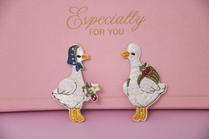 A Couple of Goose Patch, Geese Patch, Cartoon, for Kid, Iron on Patch ...