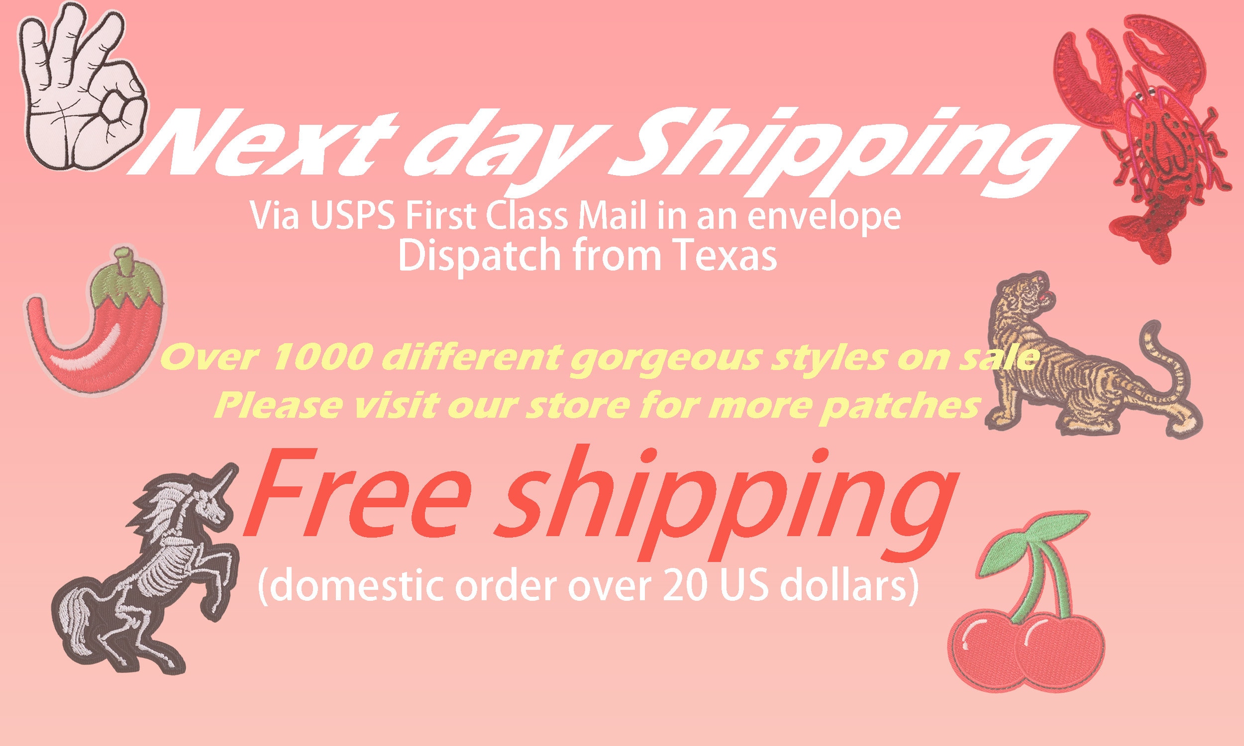 Girl Power Patch, Middle Finger Patch, Pink, Iron on Patch, Embroidered ...