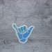 Blue Shaka Sign Patch, Hand Patch, Iron on Patch, Embroidered Patch ...
