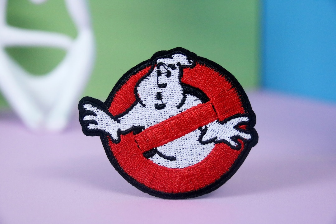 Ghostbusters Patch, Ghost Patch, Iron on Patch, Embroidered Patch, Applique, Patch for Jacket ...