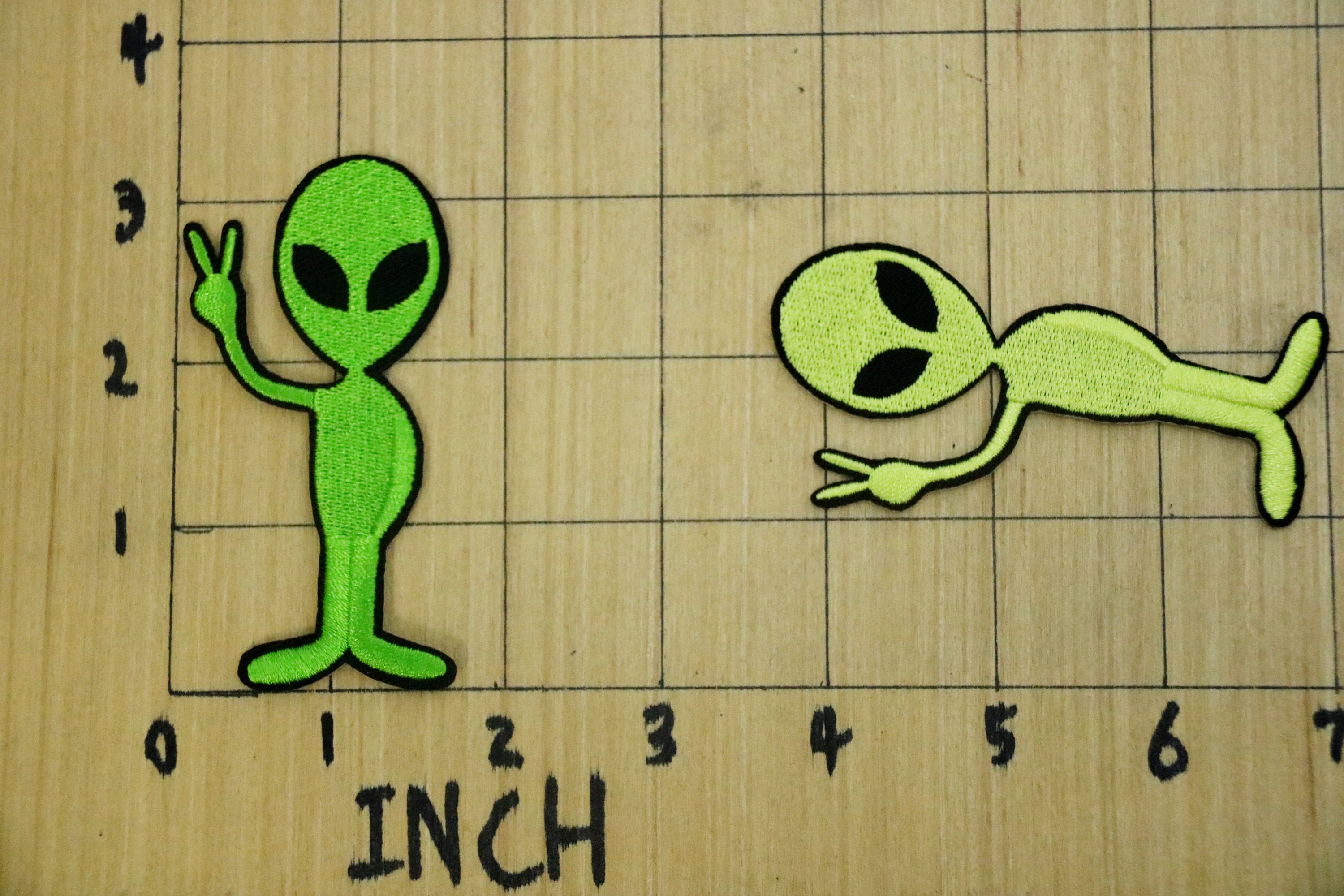 Alien Patch, UFO Patch, Yeah, Iron on Patch, Embroidered Patch ...