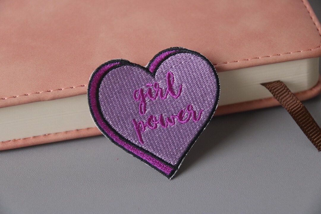 Girl Power Patch, Purple Heart Patch, Iron on Patch, Embroidered Patch ...