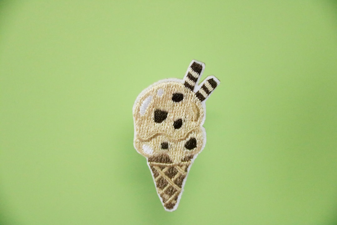 Tiny Chocolate Ice Cream Patch, Iron on Patch, Embroidered Patch ...