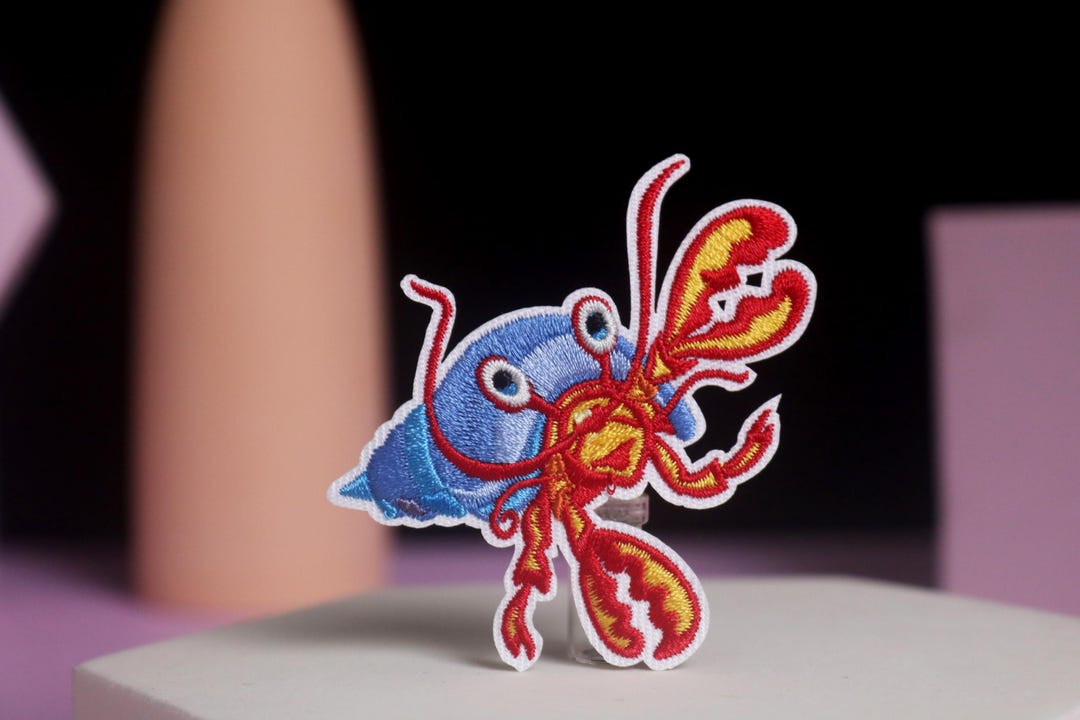 Hermit Crab Patch, Sea, Iron on Patch, Embroidered Patch, Applique ...