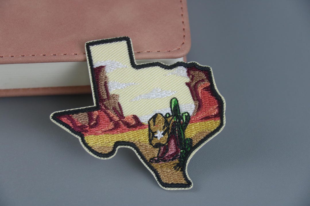 Texas Patch, Wild West Patch, Cowboy Patch, Cactus Patch, Iron on Patch ...