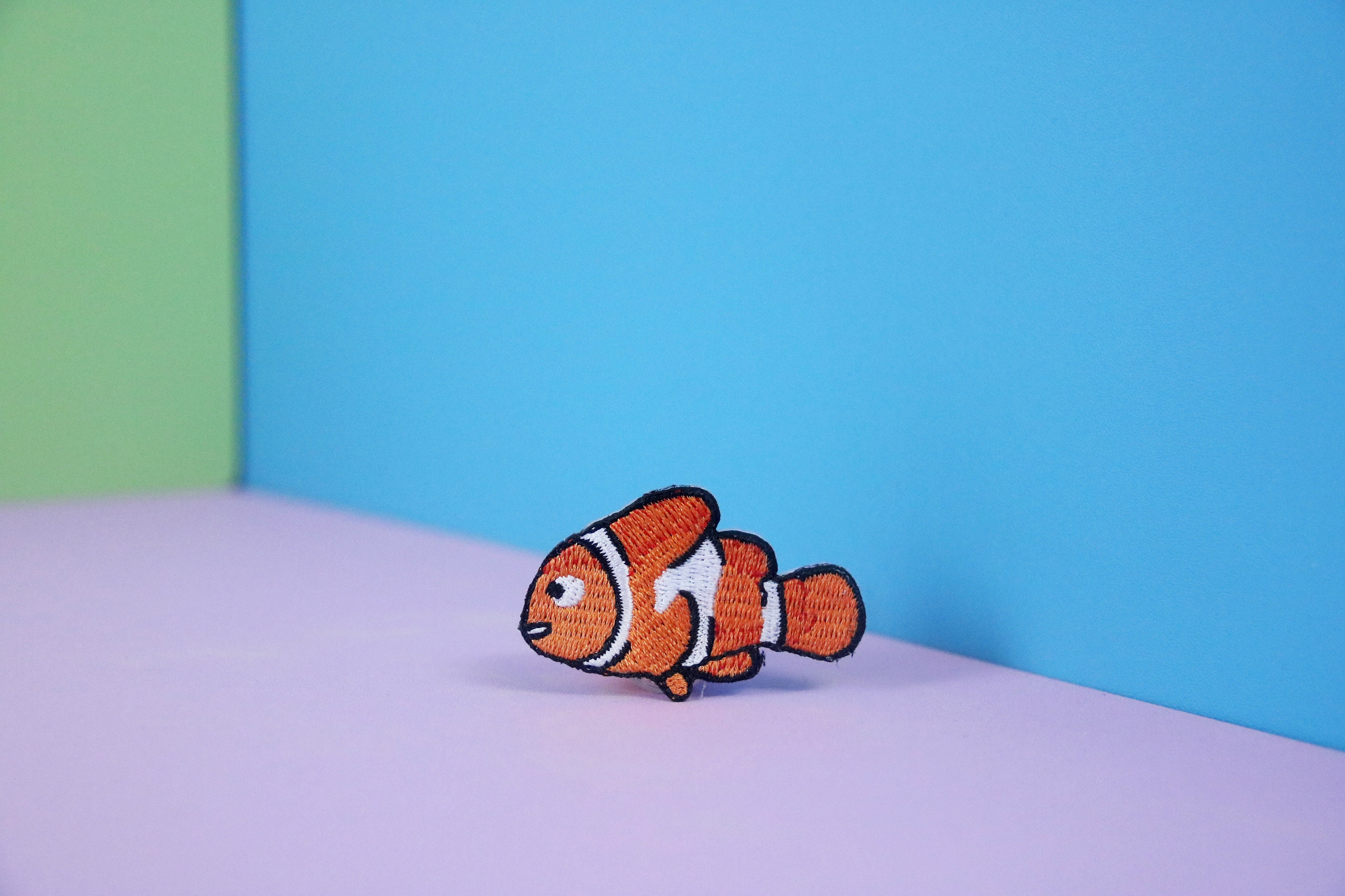 Nemo Patch, Fish Patch, Clownfish, Iron on Patch, Embroidered Patch ...