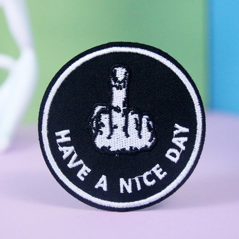 Have a Nice Day Patch - Etsy
