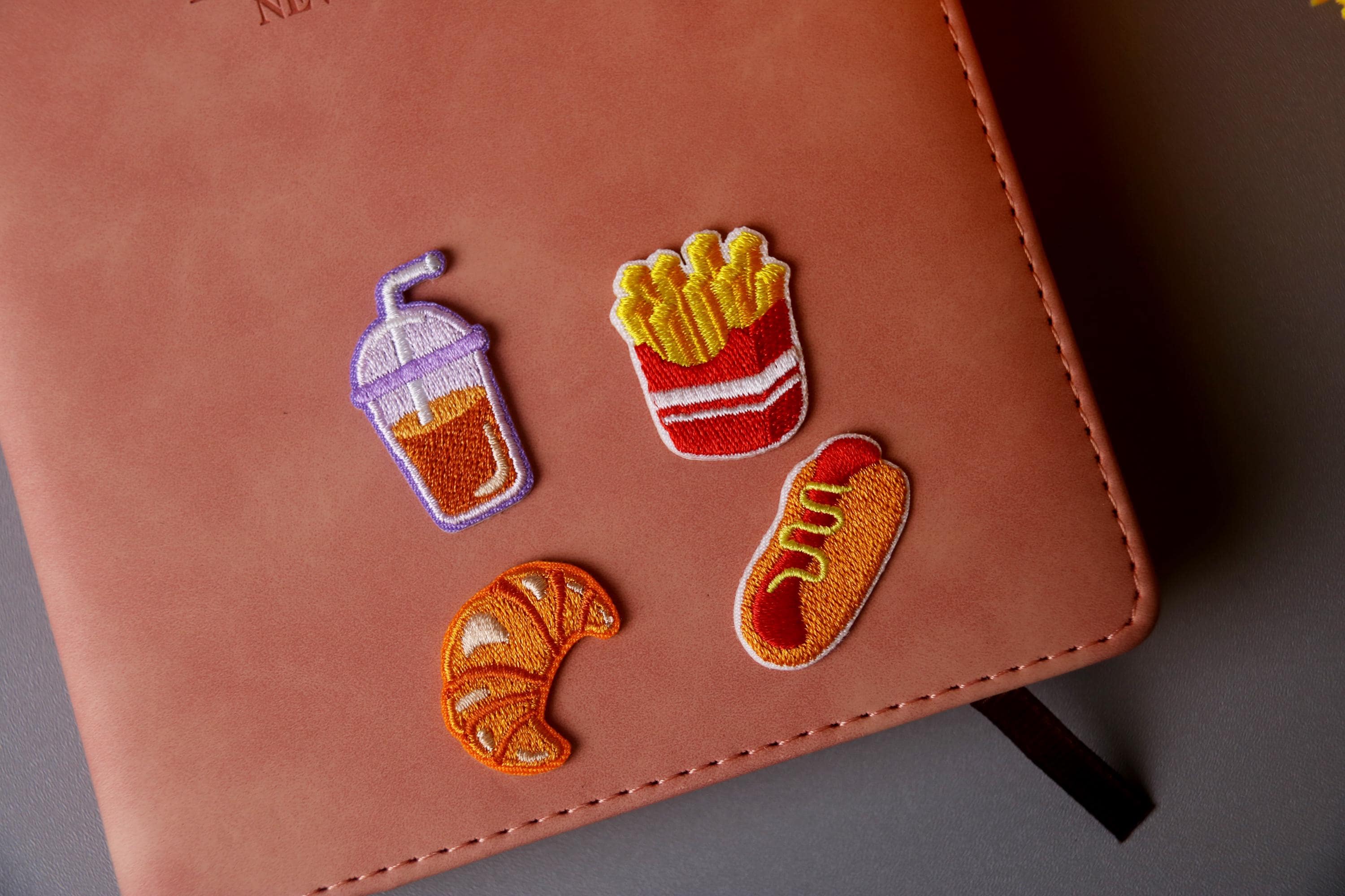 Food Patch, Chips Patch, Hot Dog Patch, Croissant Patch, Iron on Patch ...