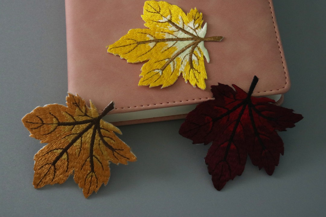 Maple Leaf Patch, Leaves Patch, Iron on Patch, Embroidered Patch ...