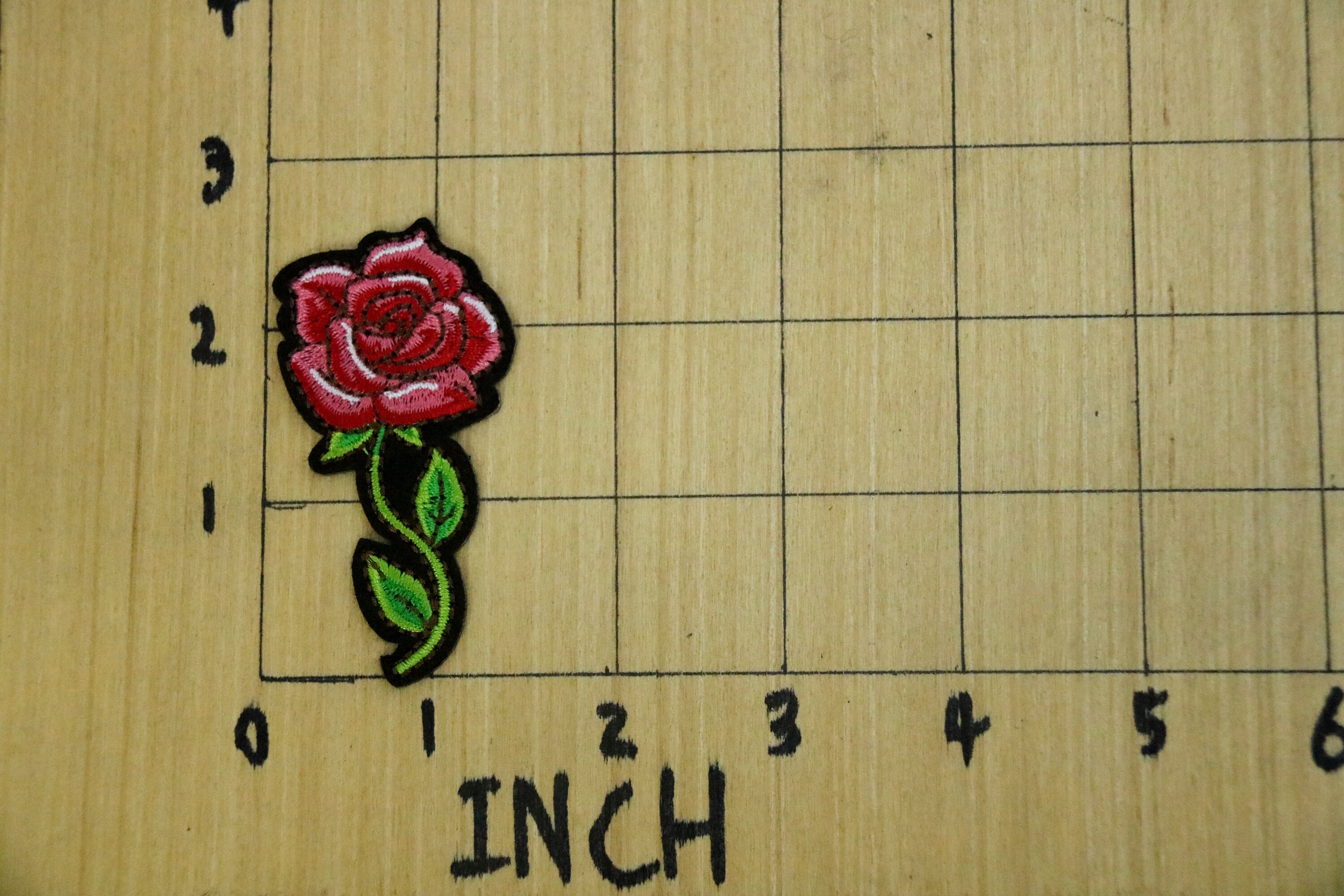 Gorgeous Red Rose Patch, Flower, Iron on Patch, Embroidered Patch ...