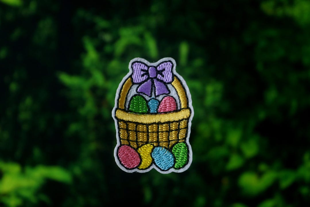 Easter Eggs Patch, Easter Patch, Iron on Patch, Embroidered Patch ...