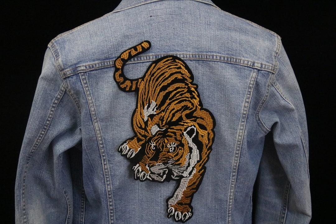 Large Tiger Patch, Iron on Patch, Embroidered Patch, Applique, Patch ...
