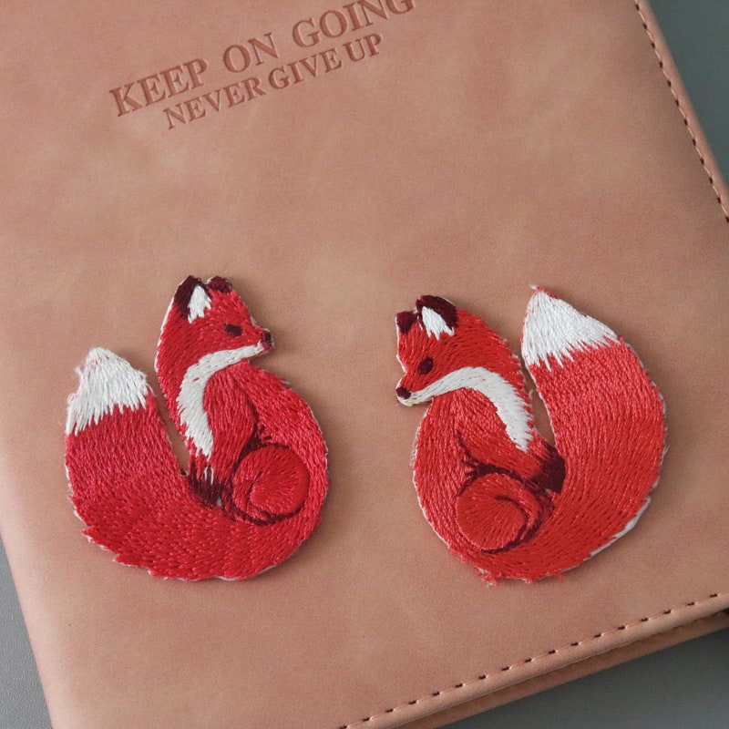 Embroidered Fox Patches - Etsy