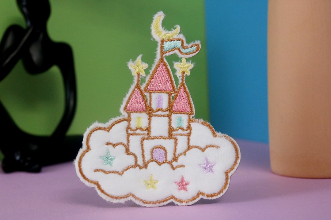Sky Castle Patch, Fairy Tale Patch, Iron on Patch, Embroidered Patch ...