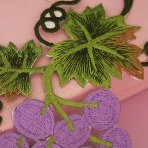 A Bunch of Grapes Patch, Iron on Patch, Embroidered Patch, Applique ...
