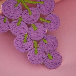 A Bunch of Grapes Patch, Iron on Patch, Embroidered Patch, Applique ...