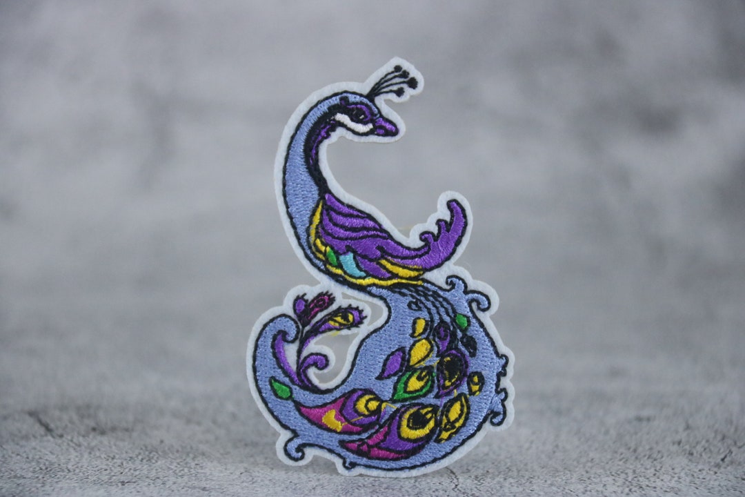 Aesthetic Peacock Patch, Bird Patch, Iron on Patch, Embroidered Patch ...