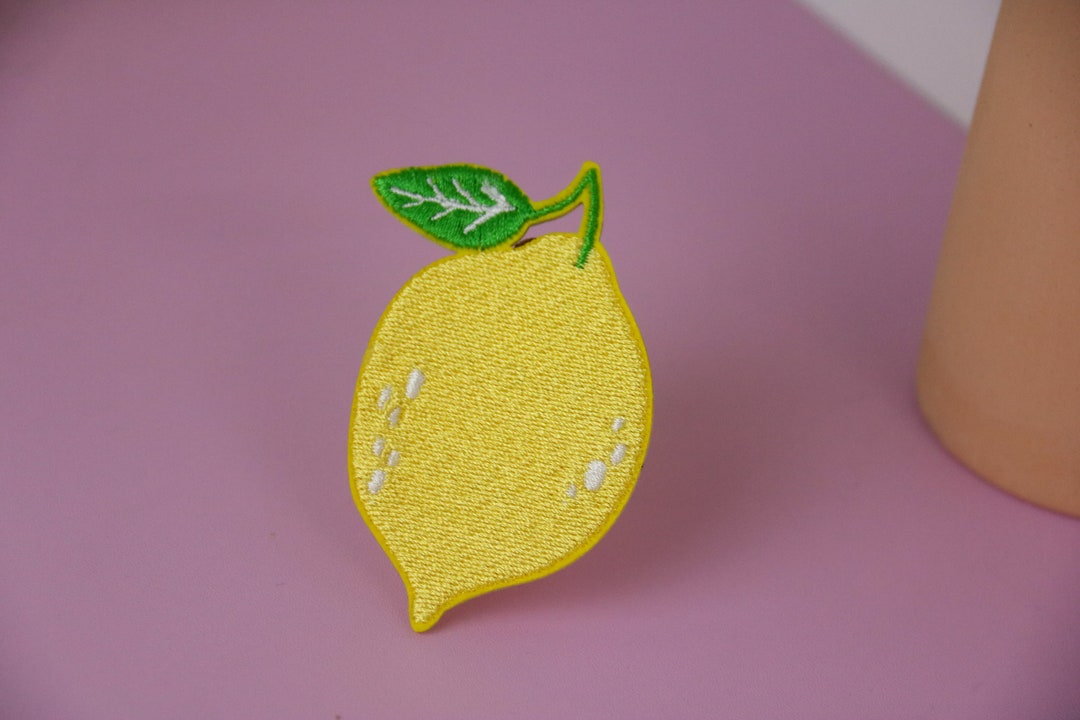 Gorgeous Lemon Patch, Iron on Patch, Embroidered Patch, Applique, Patch for Jacket, Patch for ...