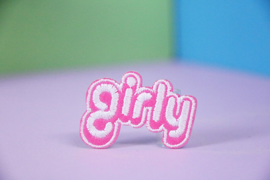 Girly Patch, Girl Patch, Feminist, Iron on Patch, Embroidered Patch ...