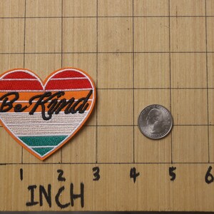 Be Kind Patch, Rainbow Heart Patch, Iron on Patch, Embroidered Patch ...