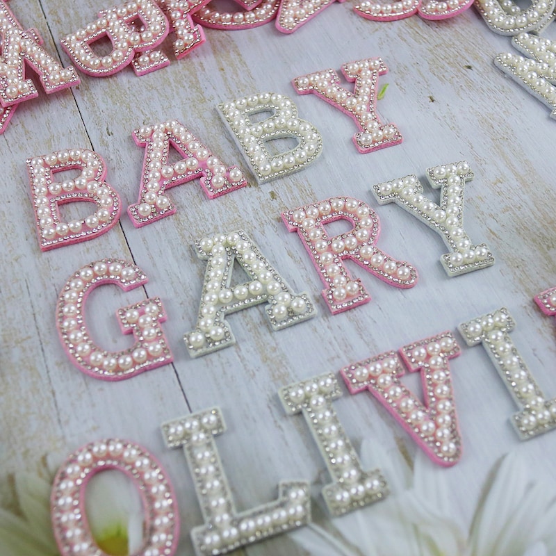 Pink Letter Patches - Etsy