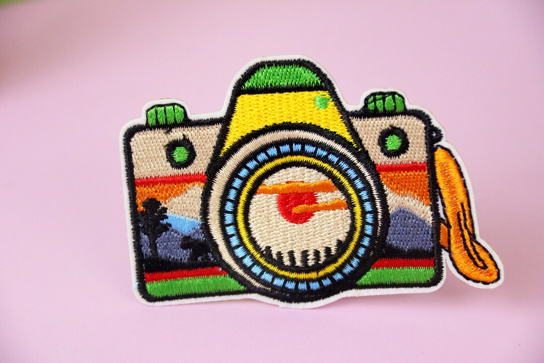 Camera Patch, Hiking Patch, Wild Patch, Iron on Patch, Embroidered ...