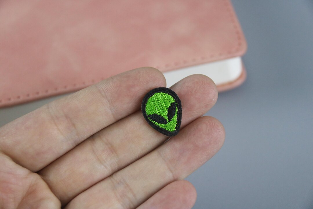 Tiny Alien Patch, Cute, Iron on Patch, Embroidered Patch, Applique ...