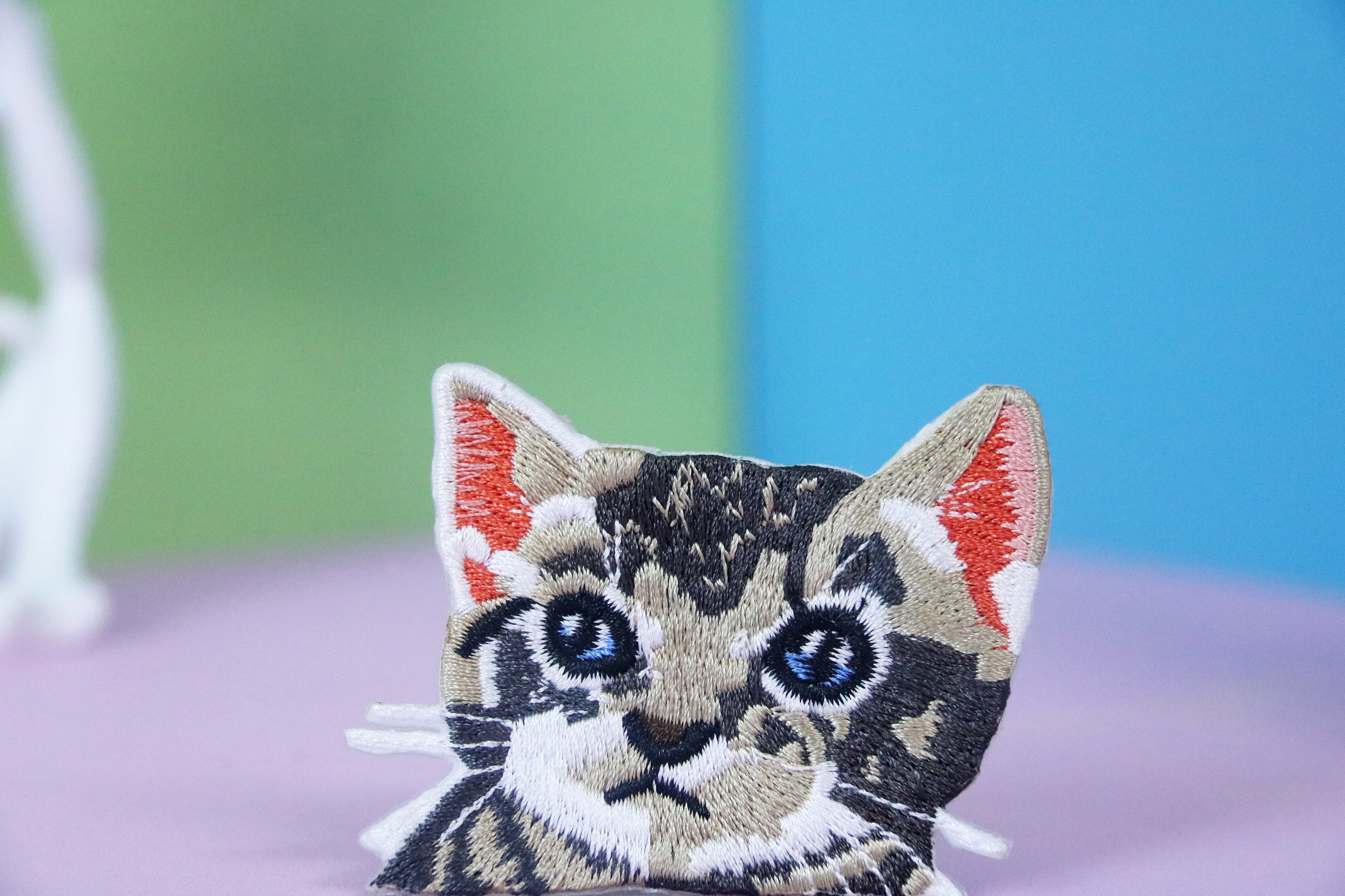 Cute Pocket Cat Patch, Kitty Patch, Iron on Patch, Embroidered Patch ...
