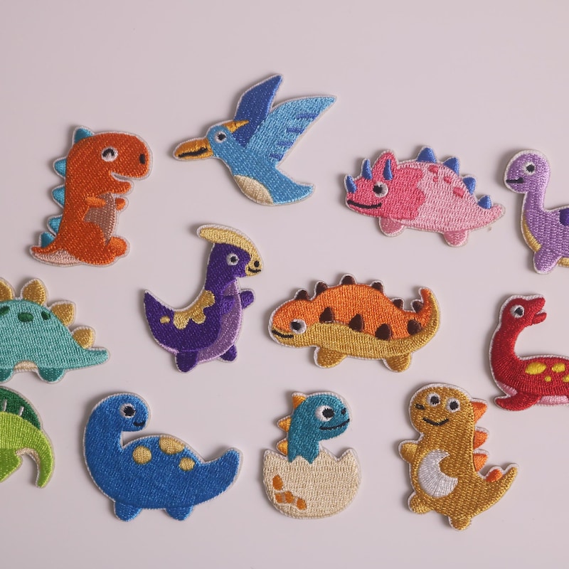 Dinosaur Patches Sew On - Etsy UK