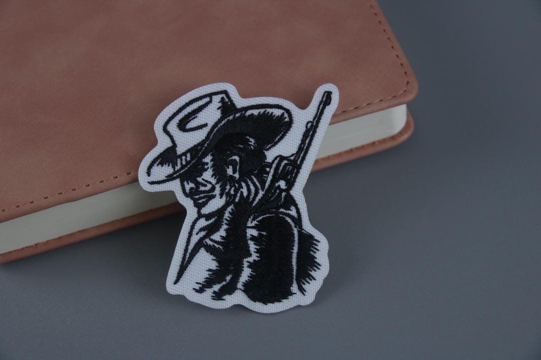 Cowboy Patch, Gun Patch, Revolver Patch, Iron on Patch, Embroidered ...