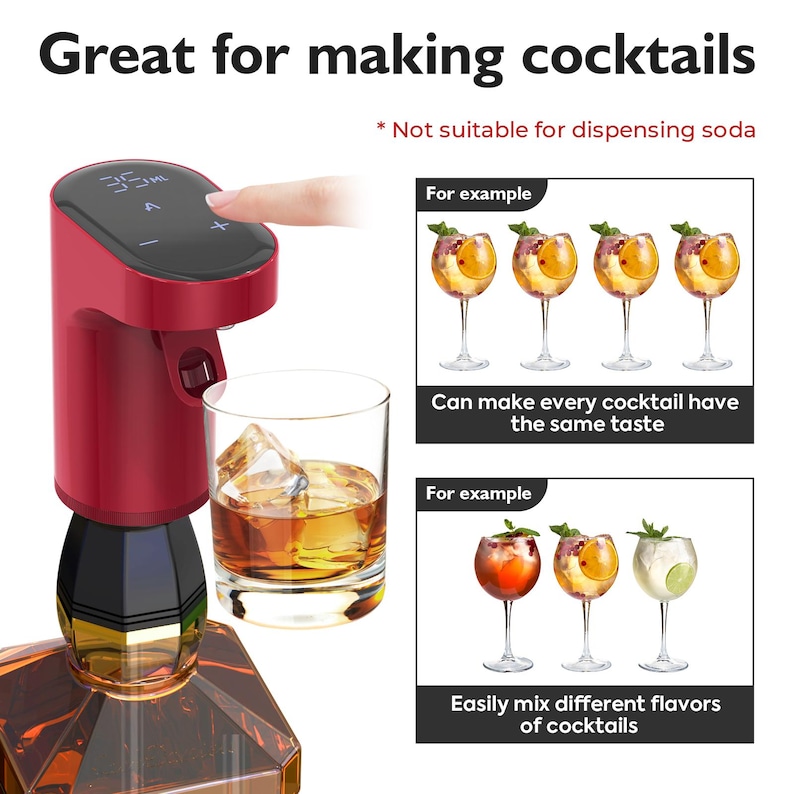 Electric Wine Dispenser Electric Decanter Aerator Whiskey Pourer Pump ...