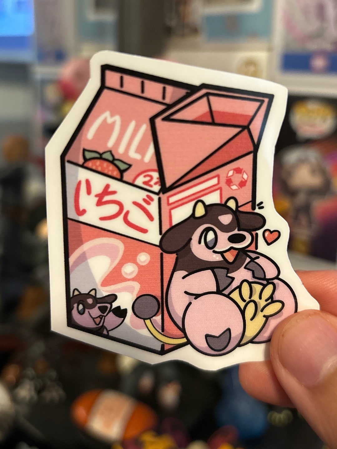 Miltank Strawberry Milk Pokémon Sticker (2in) - Etsy