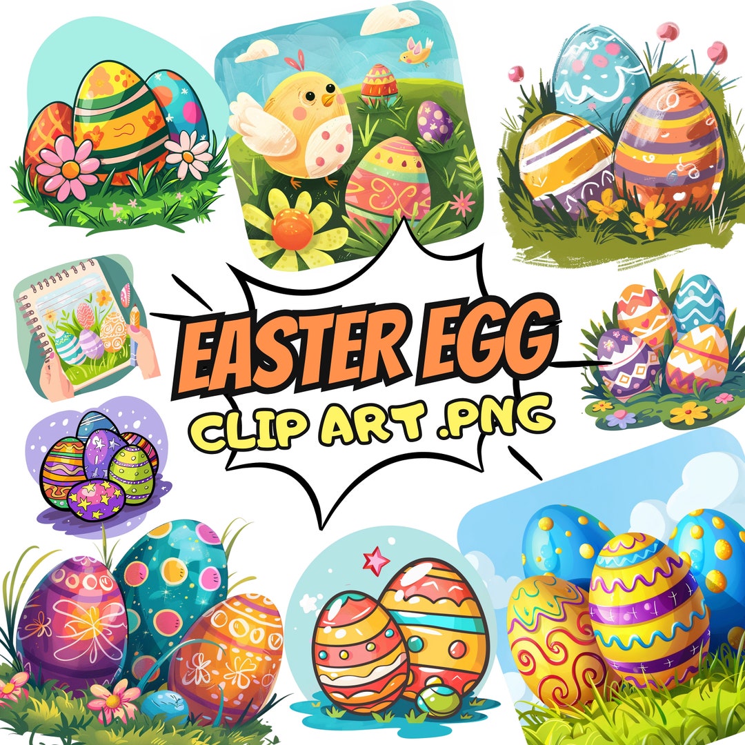 Spring Fling Digital Clip Art Sale: Vibrant PNG Designs for Easter ...